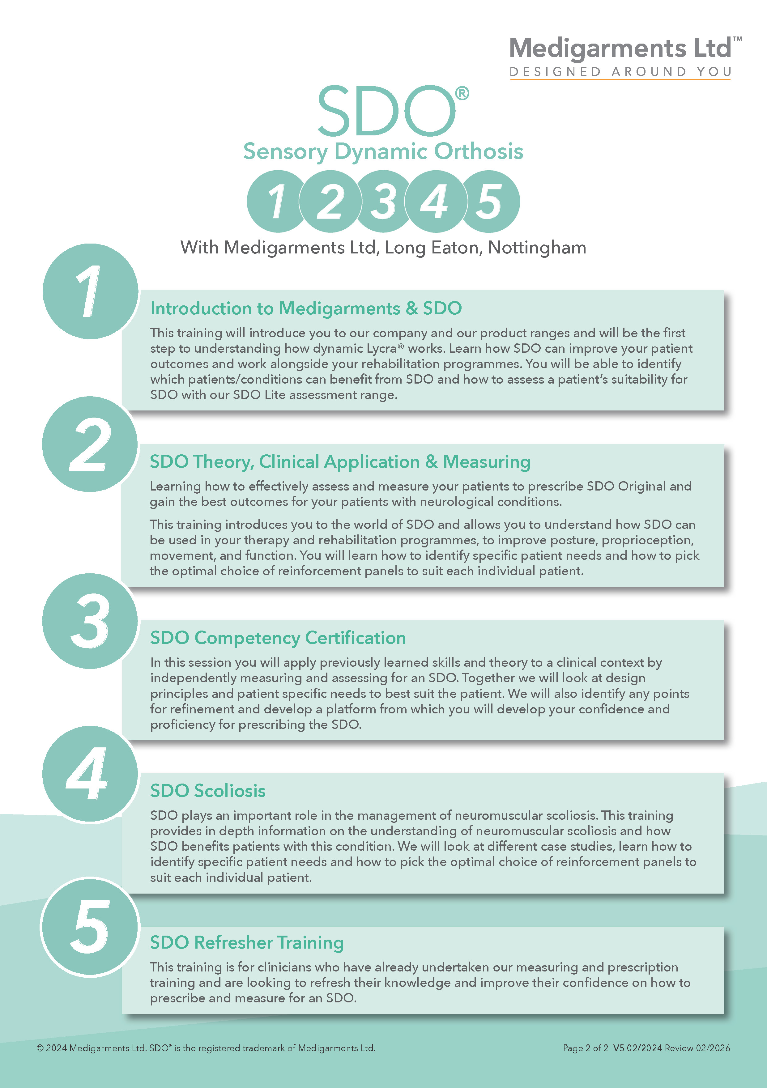 Medigarments Ltd Training Courses | SDO® | Jobskin®